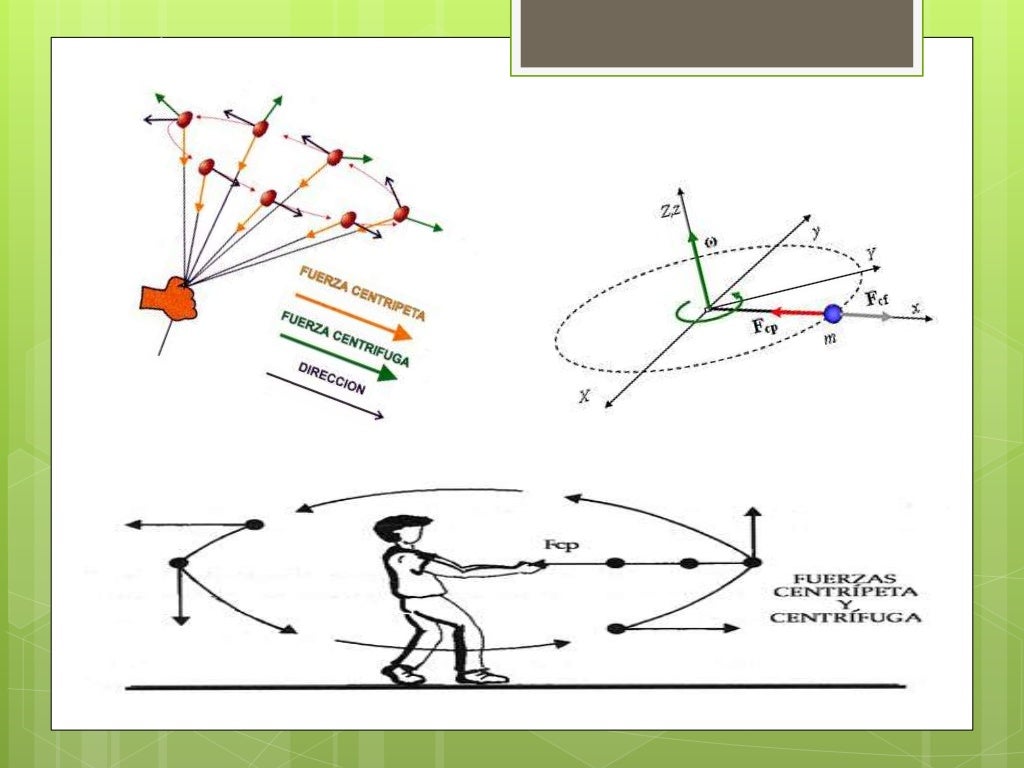 Fuerza centrifuga y Fuerza centrípeta