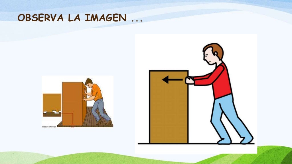 Fuerza, movimiento y estado de reposo