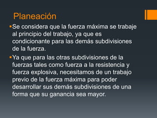 Fuerza máxima | PPTX