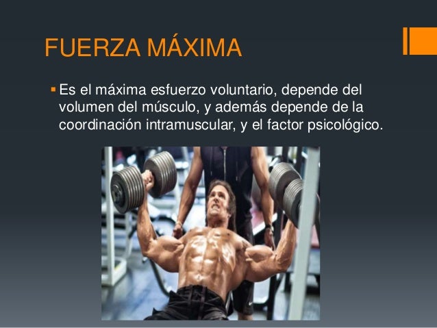 Fuerza máxima