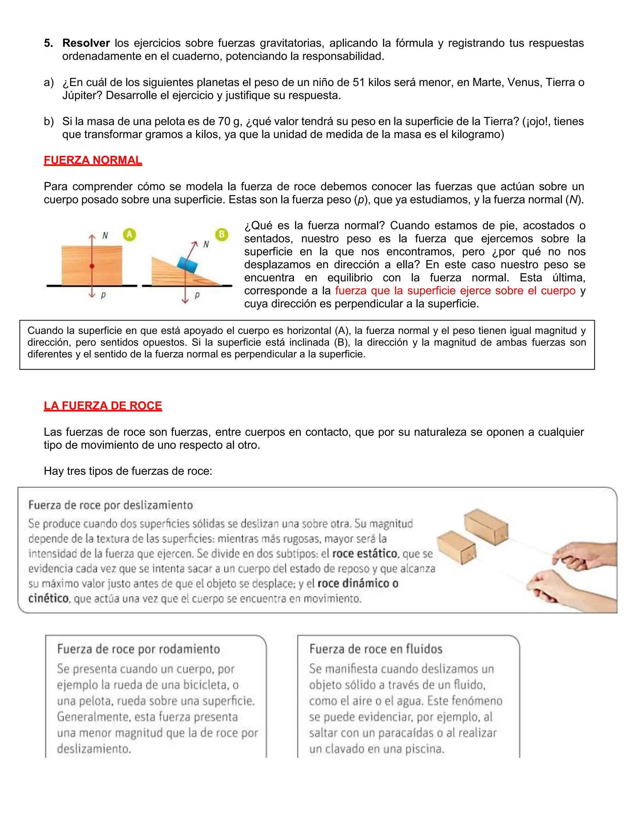 Contenido La Fuerza 7° básico ciencias naturales | DOCX | Physics | Science