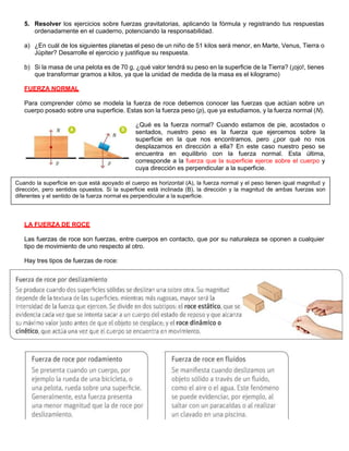 Contenido La Fuerza 7° básico ciencias naturales | DOCX | Physics | Science