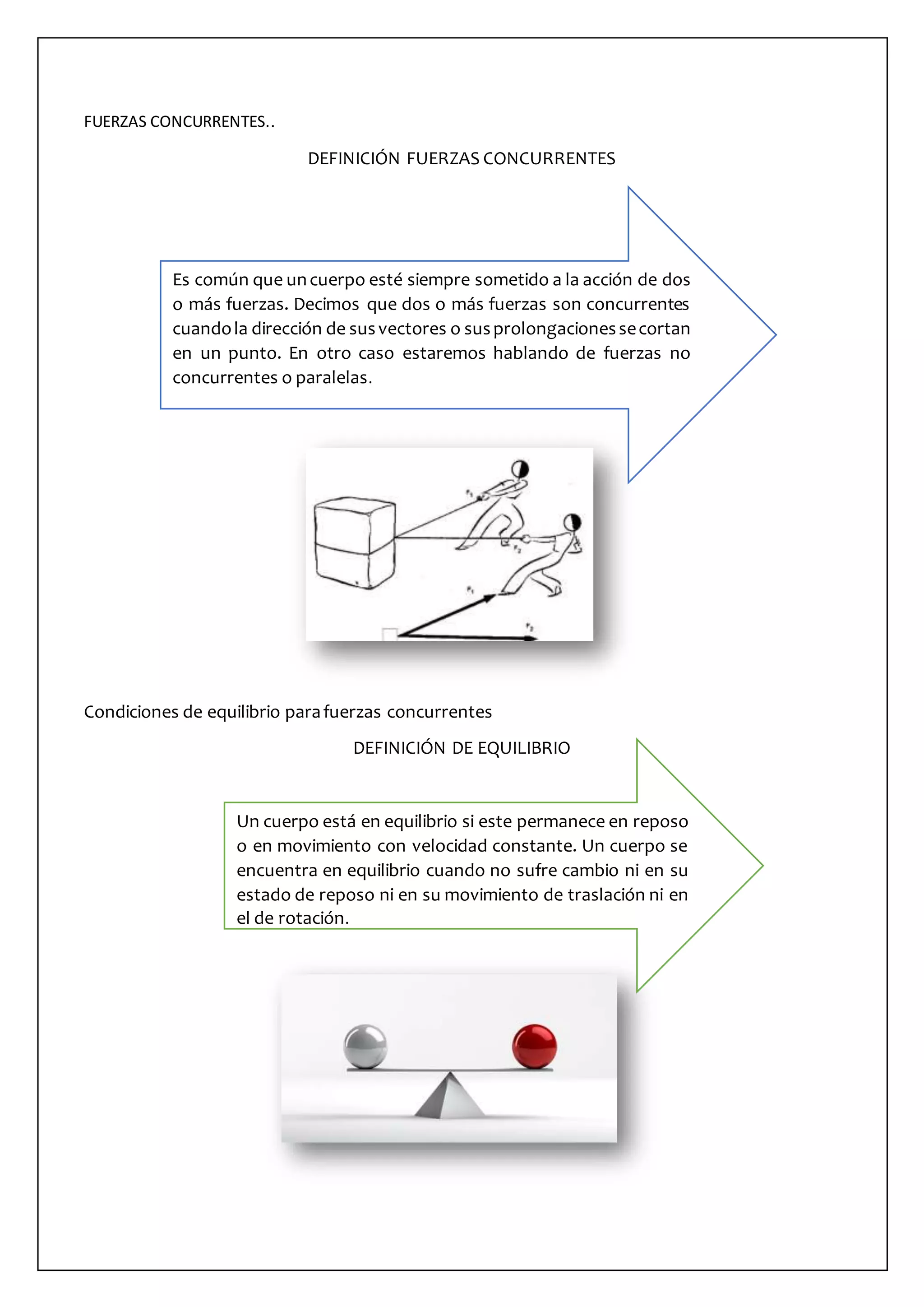 Fuerzas concurrentes | DOCX