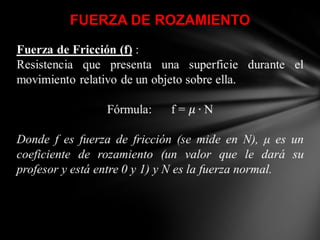 Fuerza y energia | PPTX