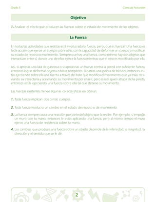 Fuerza y movimiento | DOCX