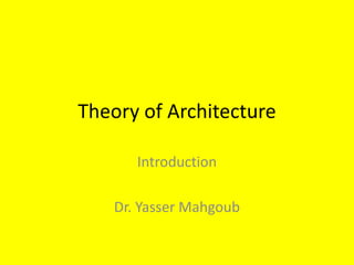 Fue theory 4 2018 lecture 1- introduction | PPT
