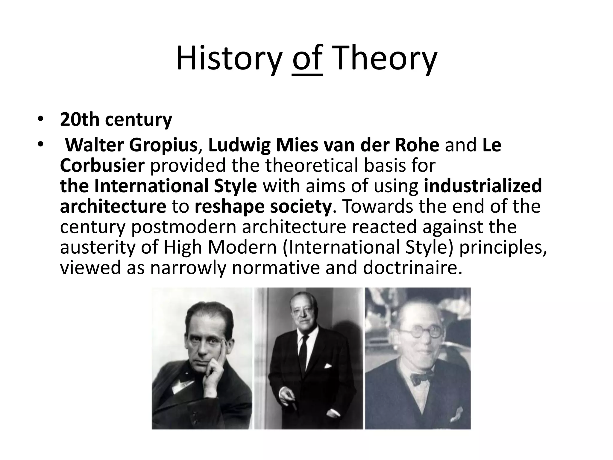 Fue theory 4 2018 lecture 2 - history of theory | PPT