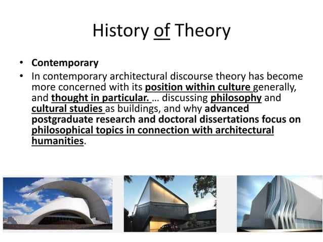 Fue theory 4 2018 lecture 2 - history of theory | PPT
