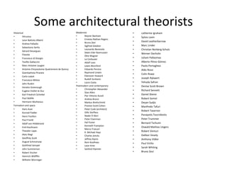 Fue theory 4 2018 lecture 2 - history of theory | PPTX