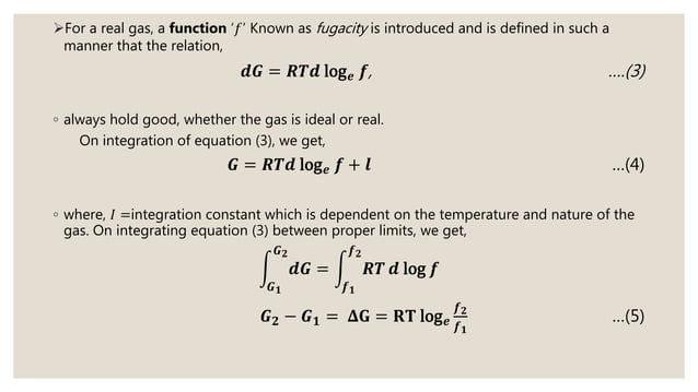 Fugacity & Concept of Fugacity | PPTX