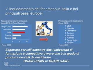 Fuga dei cervelli 2 | PPT
