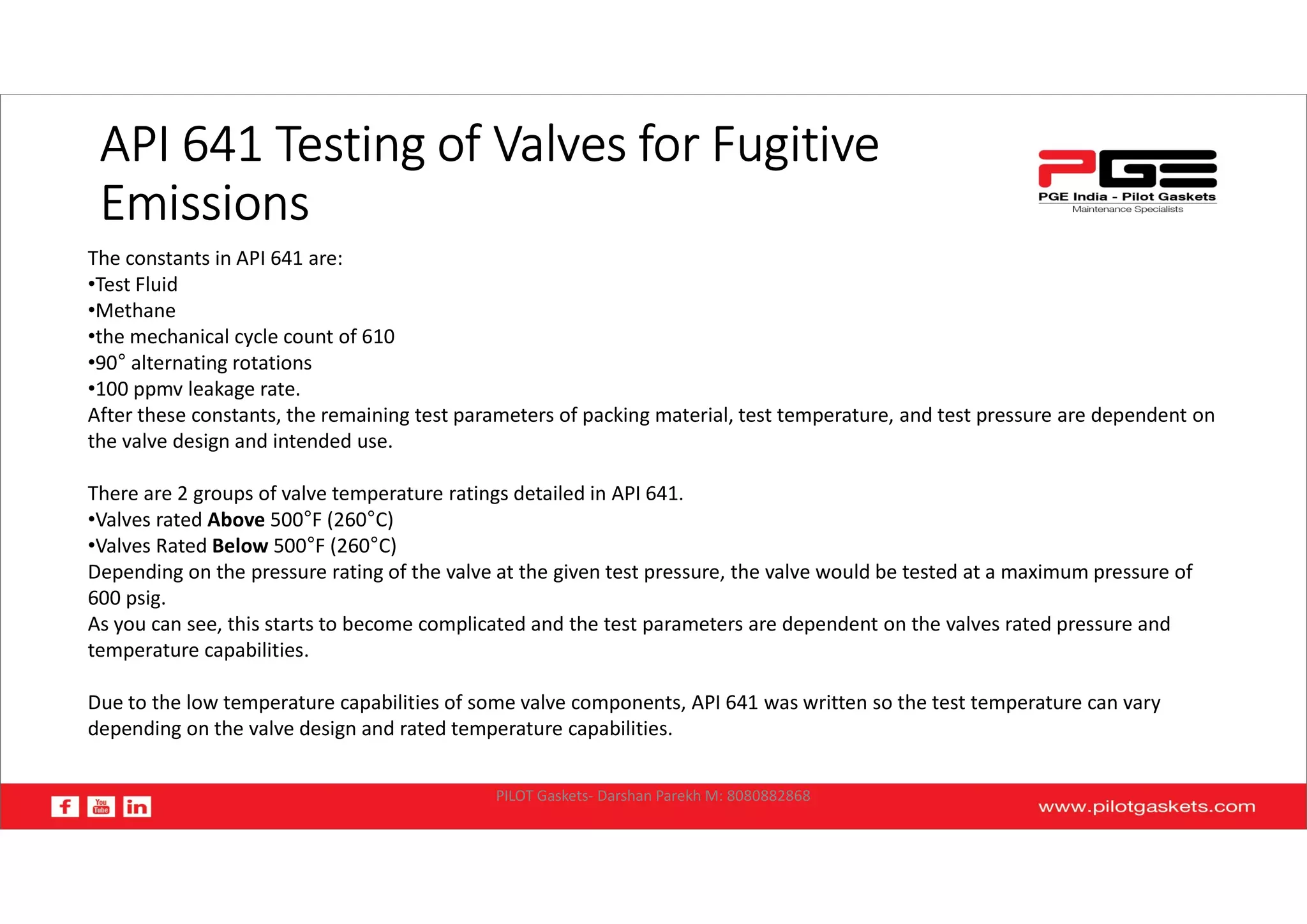 API 622, API 624 and API 641 for Fugitive Emissions | PDF