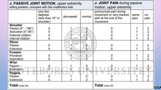 FMA-UE - FUGL-MEYER ASSESSMENT: UPPER EXTREMITY | PPTX