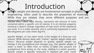 Understanding Fluid Properties: Density and Specific Weight in ...