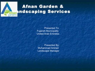 Landscape Maintenance | PPT