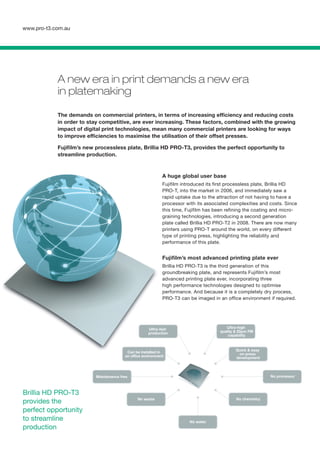 Fujifilm Brillia Pro T3 brochure | PDF