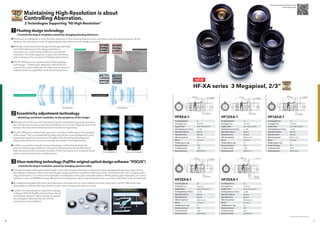 Fujinon machine vision_lens_catalog_english | PDF | Cameras and ...