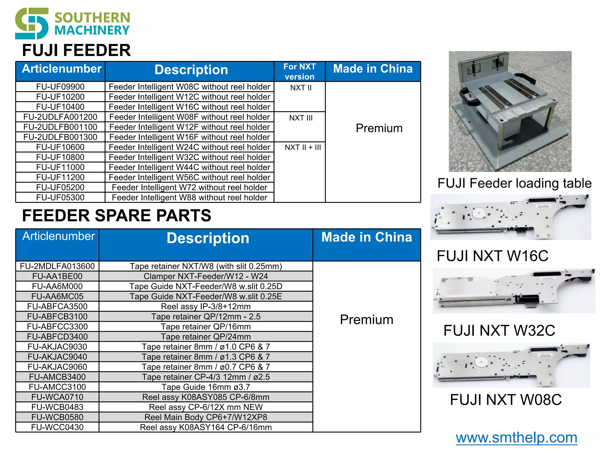 Fuji nozzles & consumables feeders | PDF