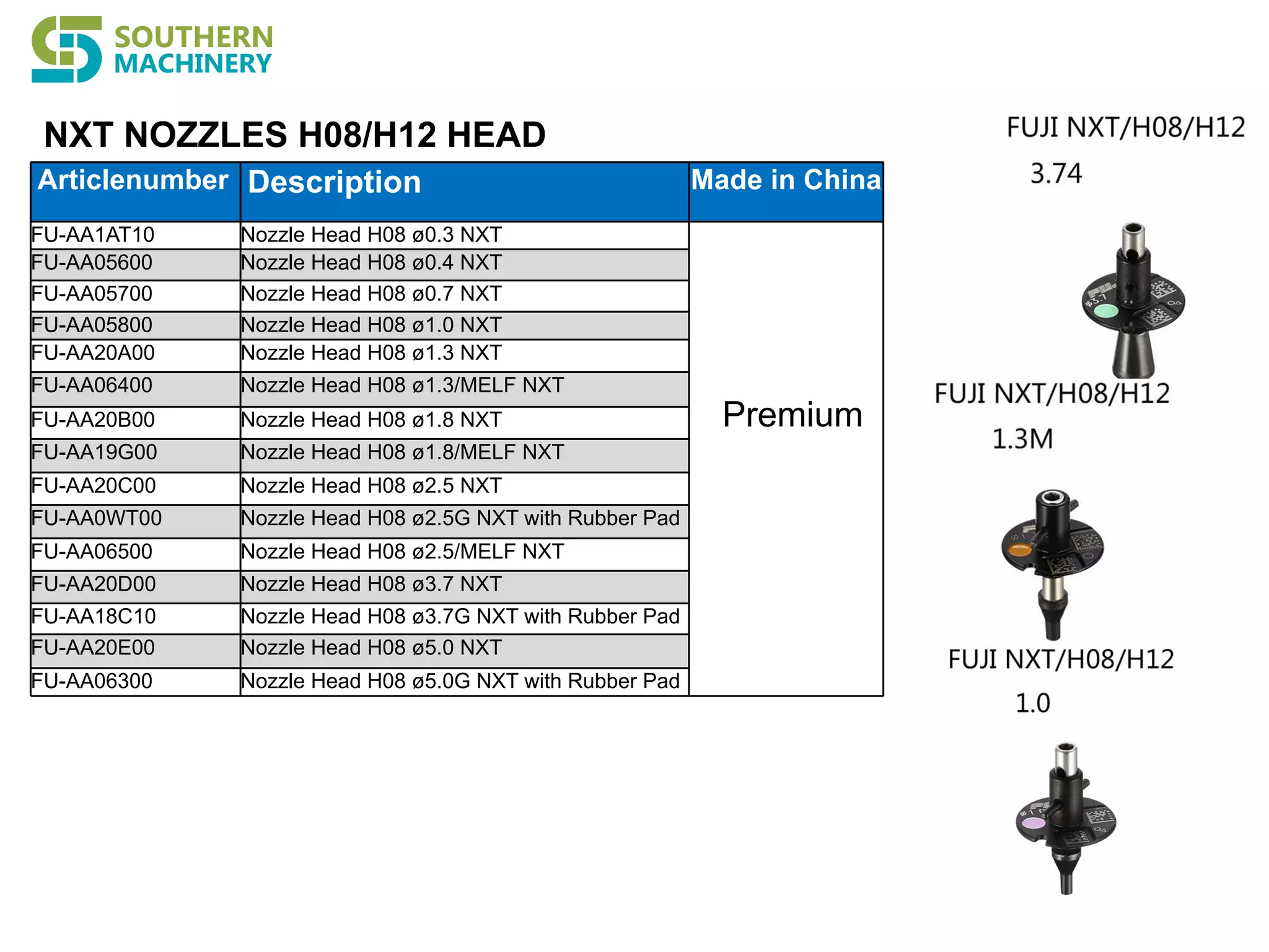 Fuji nozzles & consumables feeders | PDF