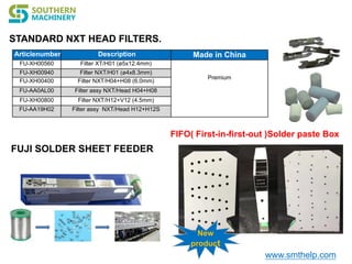 Fuji nozzles & consumables feeders | PDF