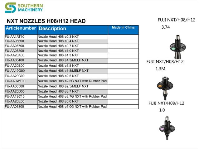 Fuji nozzles & consumables feeders | PPT