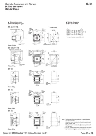 Fuji sc and sw series contactors | PDF
