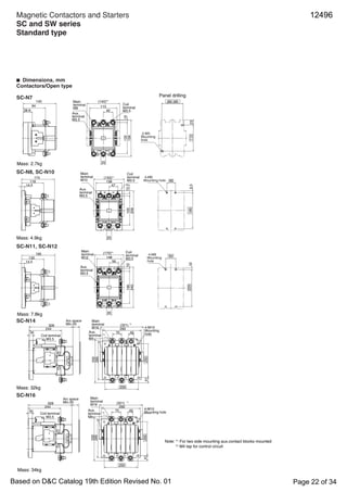 Fuji sc and sw series contactors | PDF