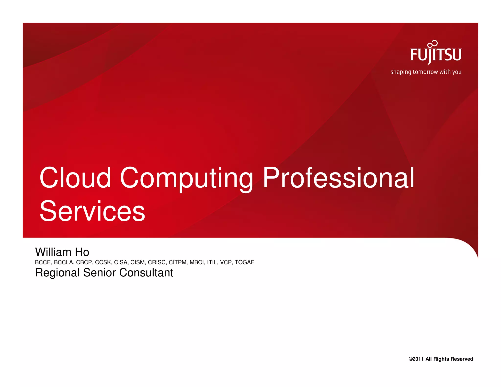 Fujitsu Cloud Computing Professional Services | PDF | Cloud Computing ...
