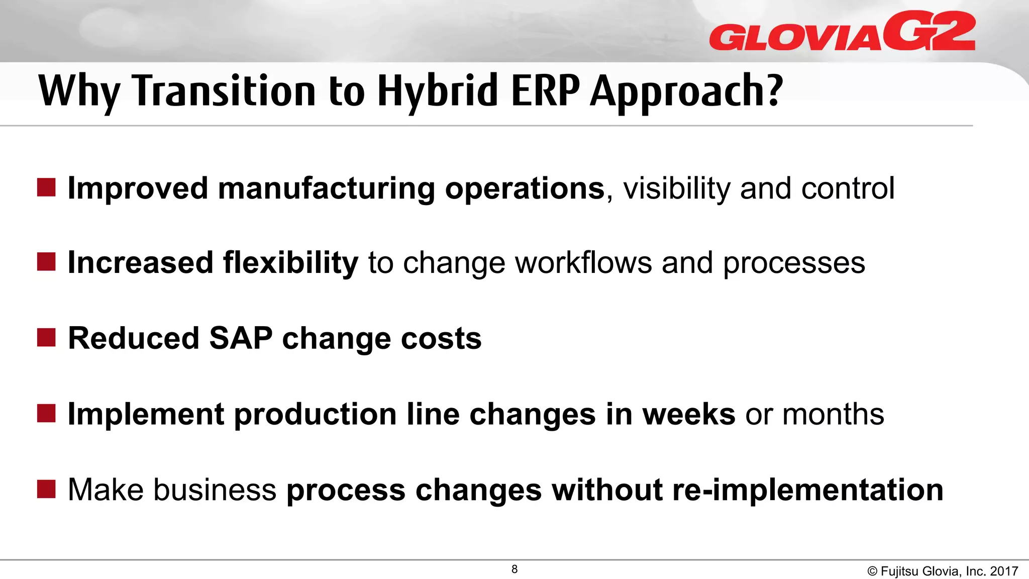 Fujitsu Glovia, Inc. and SAP Hybrid Solution to ERP Manufacturing | PDF