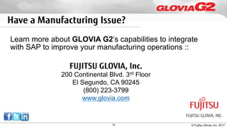 Fujitsu Glovia, Inc. and SAP Hybrid Solution to ERP Manufacturing | PDF