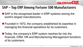 Fujitsu Glovia, Inc. and SAP Hybrid Solution to ERP Manufacturing | PDF