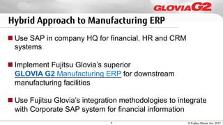 Fujitsu Glovia, Inc. and SAP Hybrid Solution to ERP Manufacturing | PDF