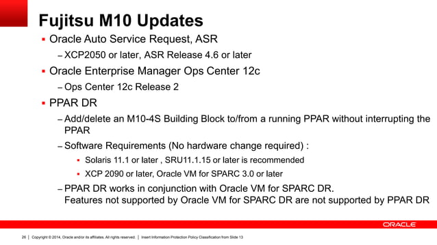 Fujitsu m10 server features and capabilities | PPT