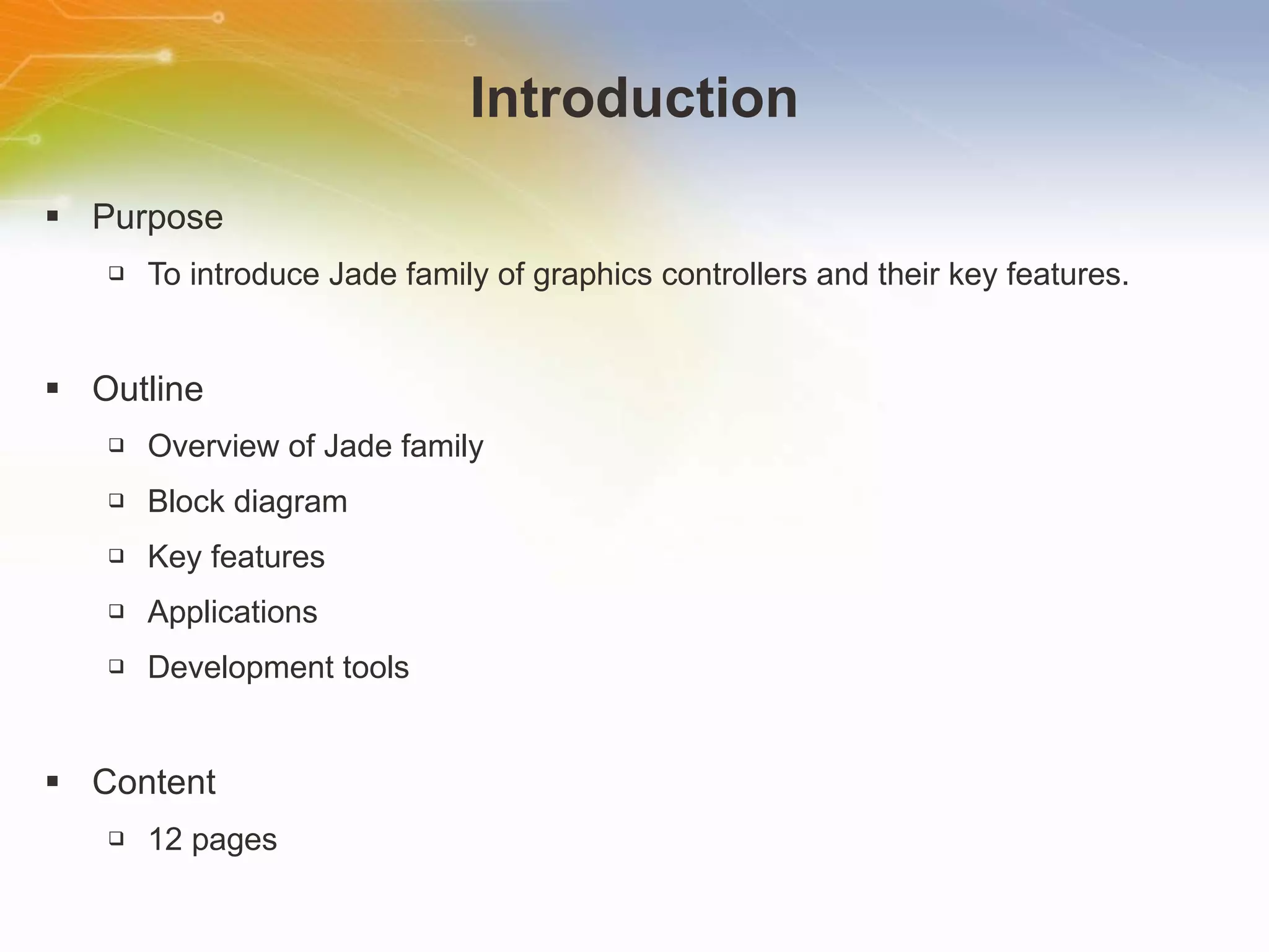 Jade SoC Graphics Controllers | PPT