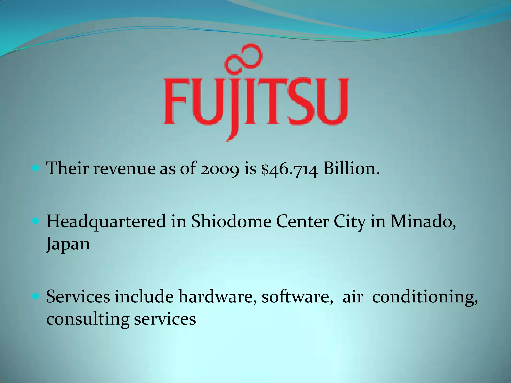 Fujitsu presentation | PPTX