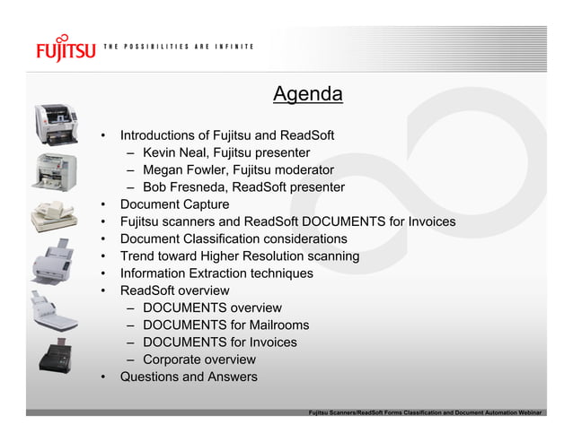 Fujitsu & Readsoft Forms Classification and Document Automation Webinar ...