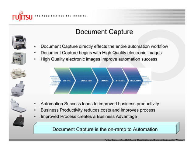 Fujitsu & Readsoft Forms Classification and Document Automation Webinar ...