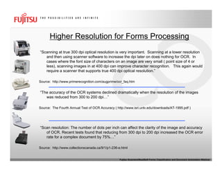 Fujitsu & Readsoft Forms Classification and Document Automation Webinar ...