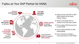 Fujitsu: Your Partner for SAP HANA Solutions | PPT
