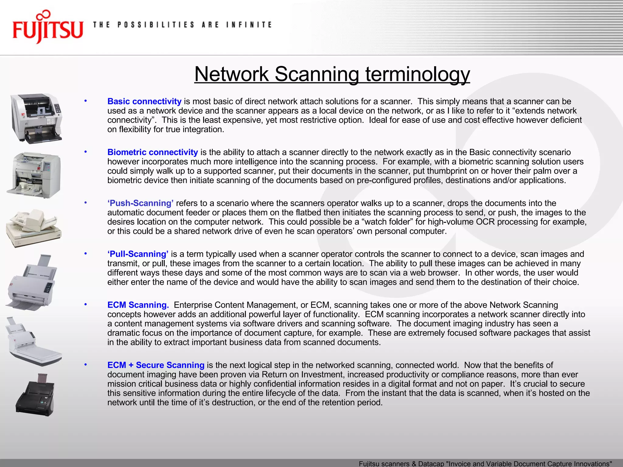 Fujitsu Scanners And Datacap Invoice And Variable Document Capture