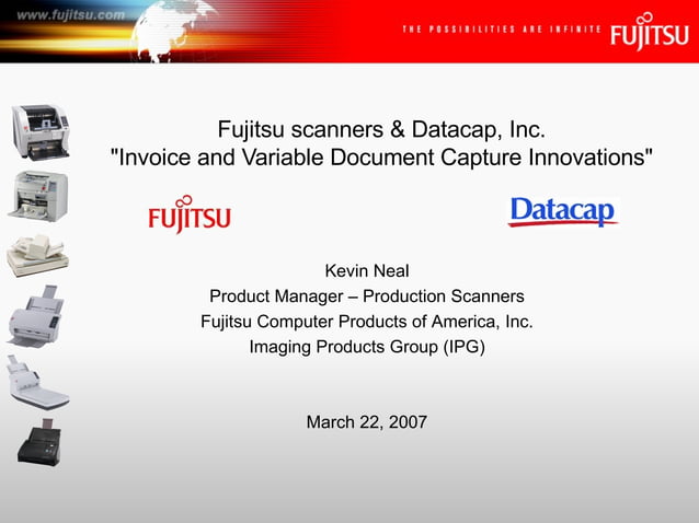 Fujitsu Scanners and Datacap, Invoice and Variable Document Capture ...