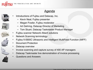 Fujitsu Scanners and Datacap, Invoice and Variable Document Capture ...