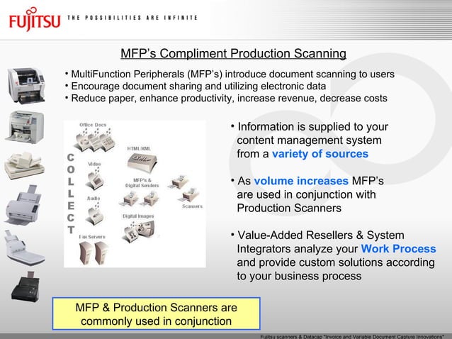 Fujitsu Scanners And Datacap Invoice And Variable Document Capture