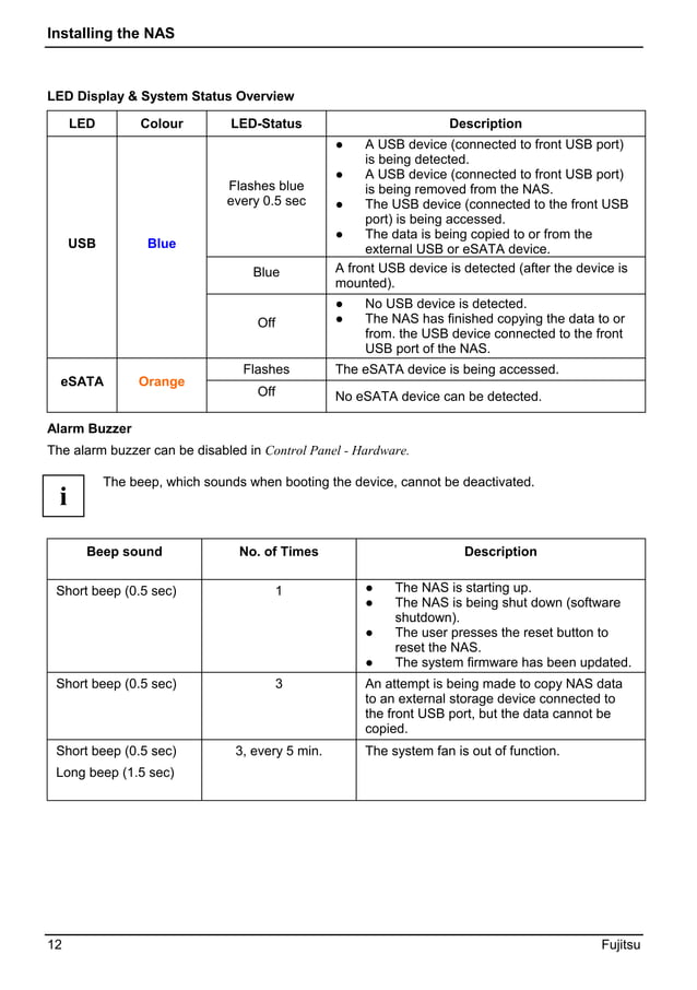 Fujitsu storage celvin_nas_manual | PDF