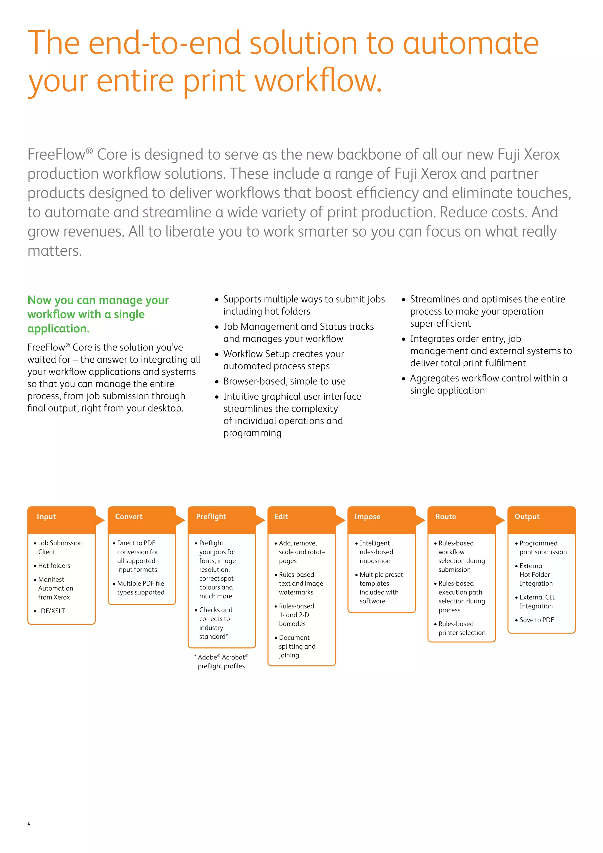 Fuji xerox free flow core brochure | PDF