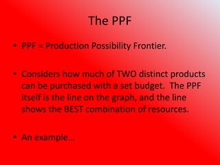 The economic problem and ppf | PPT
