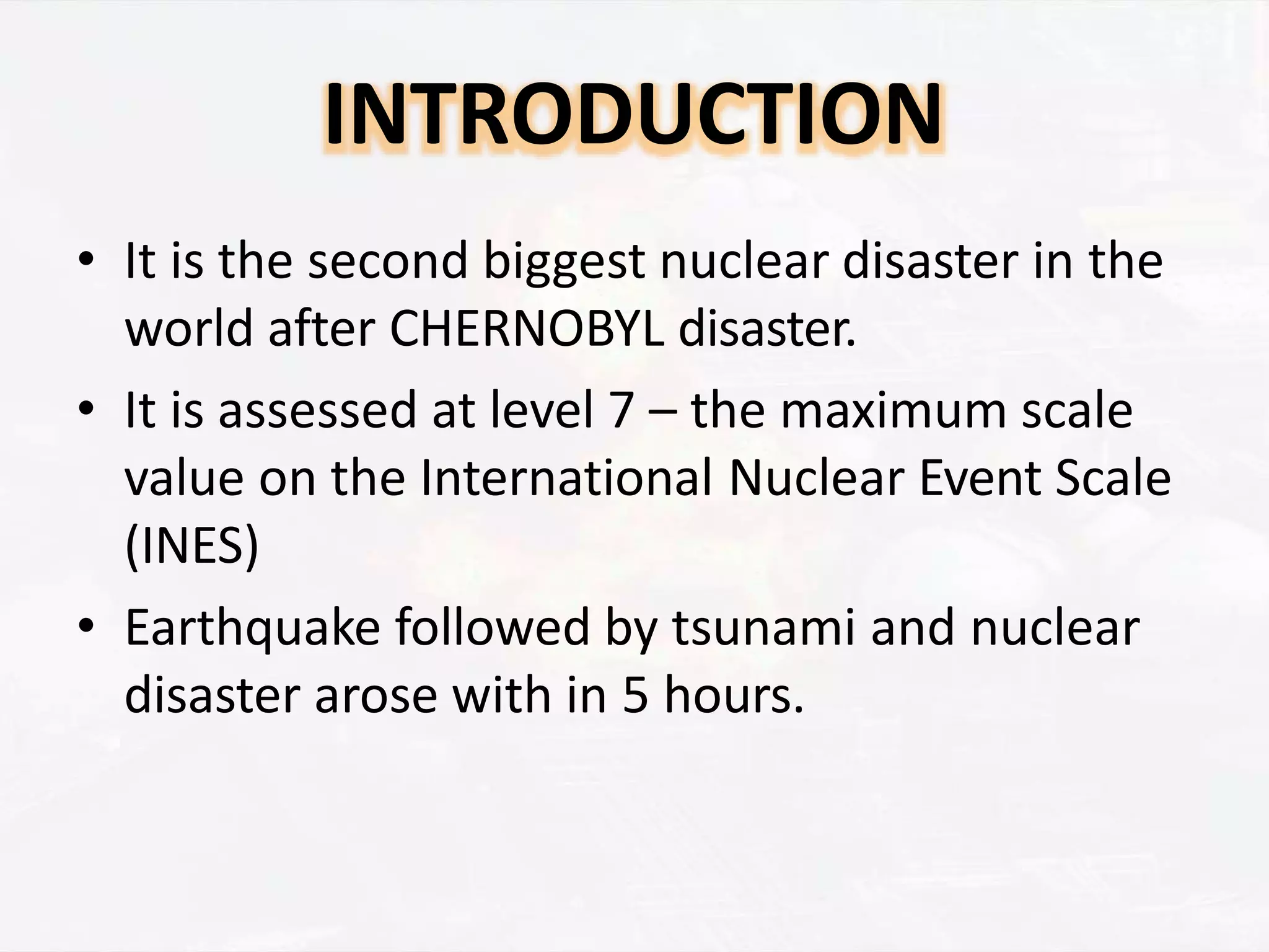 Fukushima Disaster | PPTX