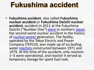 Fukushima Disaster | PPTX
