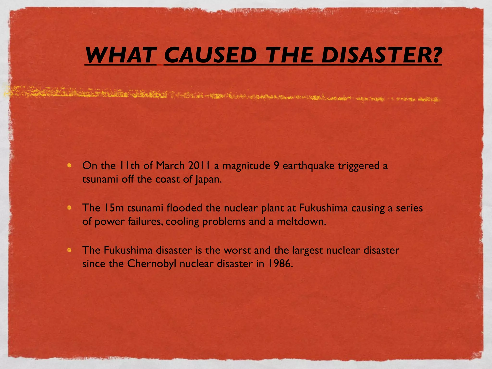 Fukushima disaster cameron and cooper | KEY
