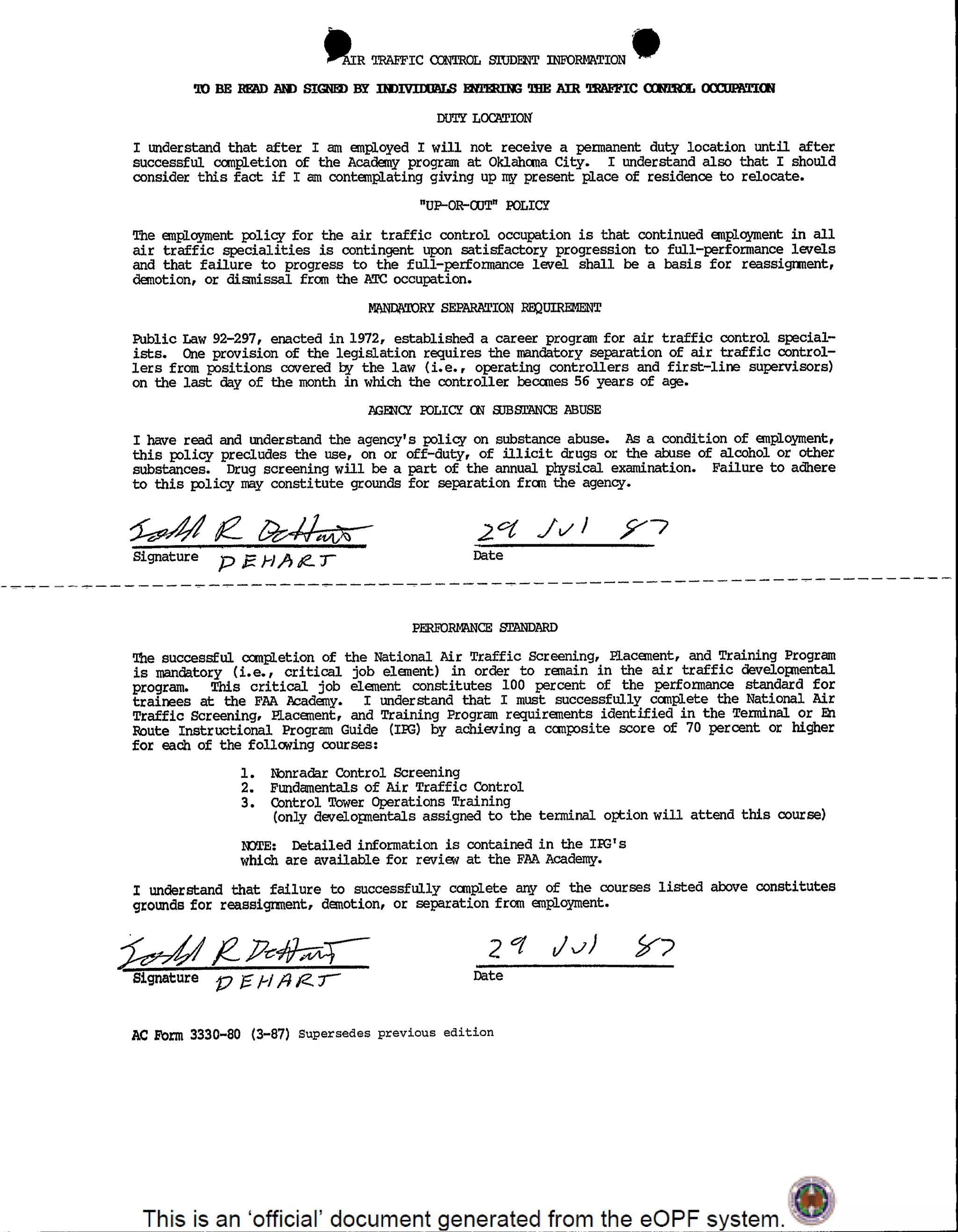 Dehart initial_govt_agreement | PDF